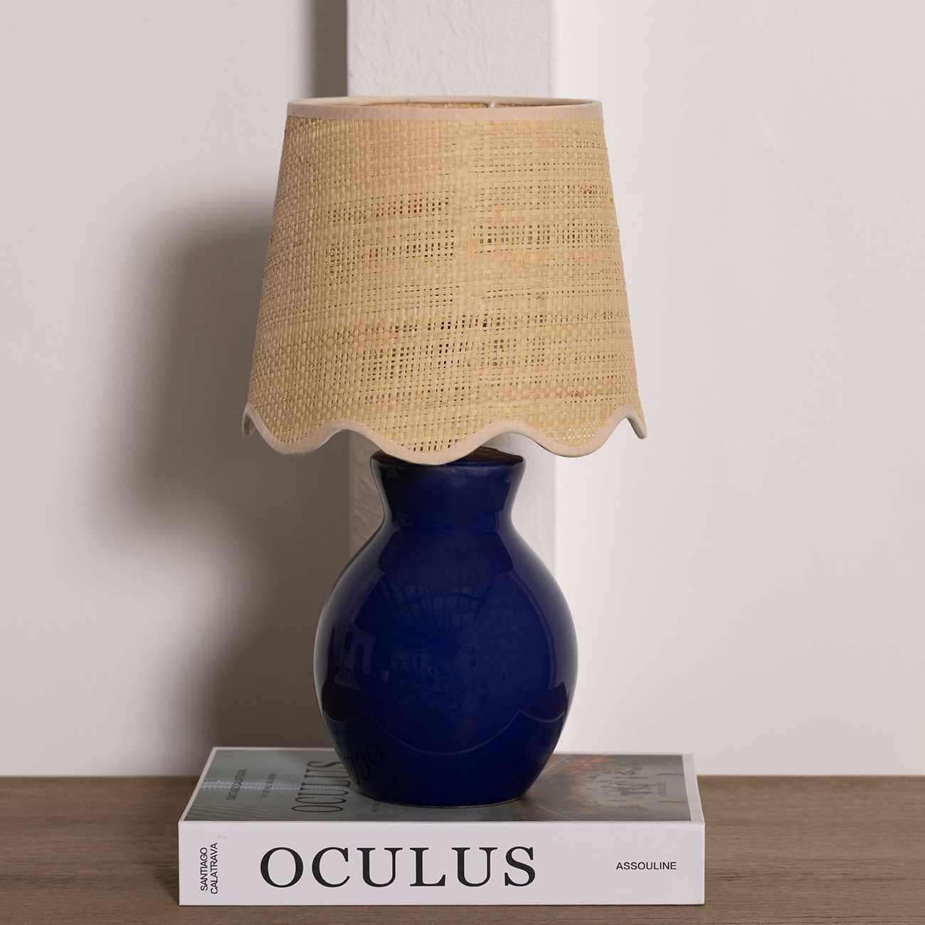 Salgareda Navy Rattan Table Lamp – Hauteloom